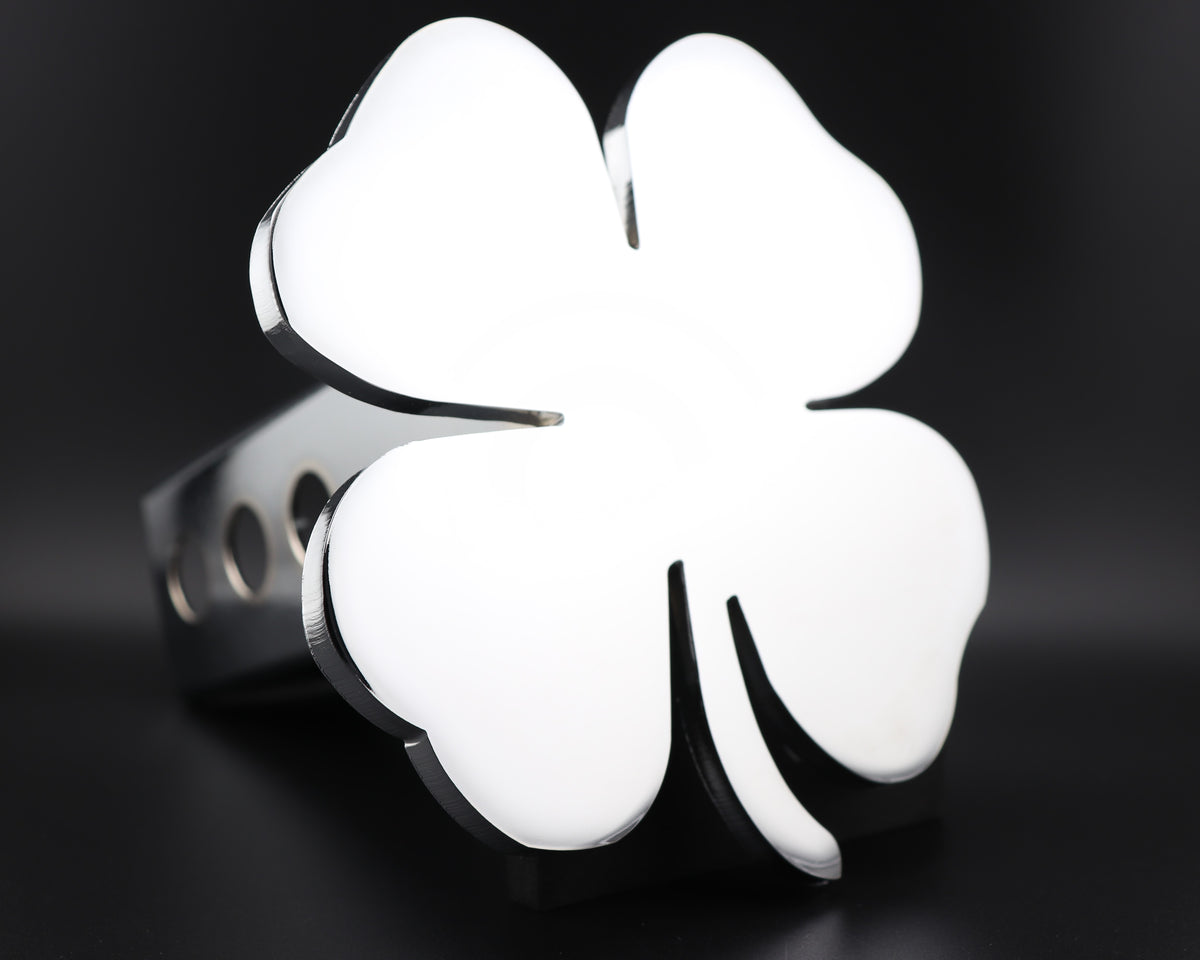 Chrome Four Leaf Clover Hitch Cover, Free Shipping – Custom Hitch Covers