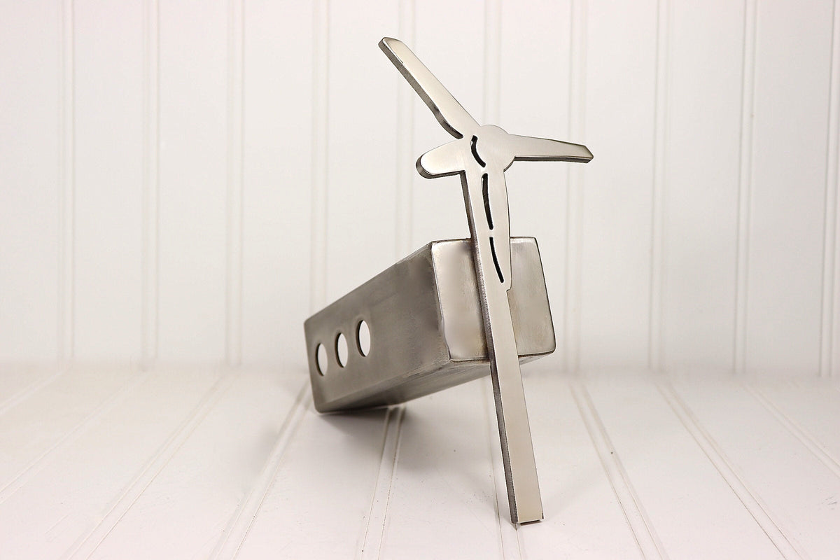 Stainless Wind Turbine Hitch Cover, Free Shipping – Custom Hitch Covers